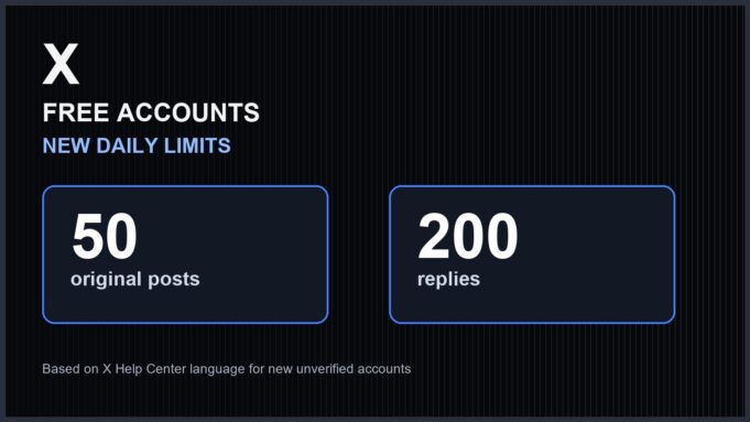X Free Accounts Are Getting New Daily Posting Limits