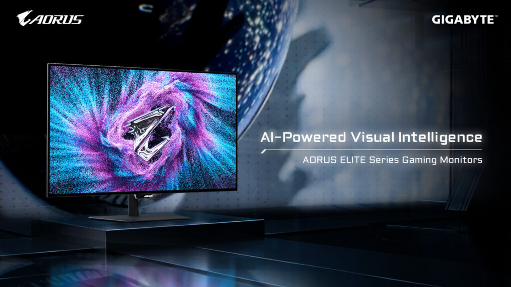 GIGABYTE AORUS ELITE Monitors Add AI Visuals